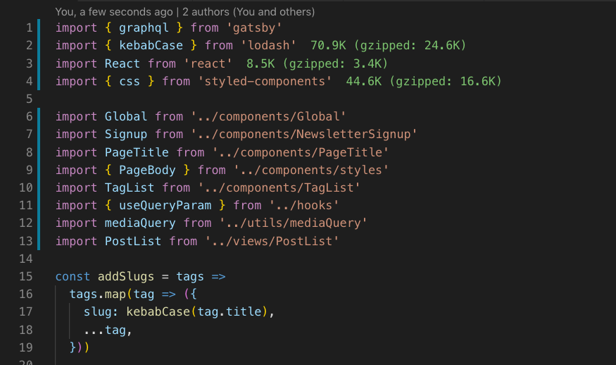 source.organizeImports with empty line between relative and node module ...