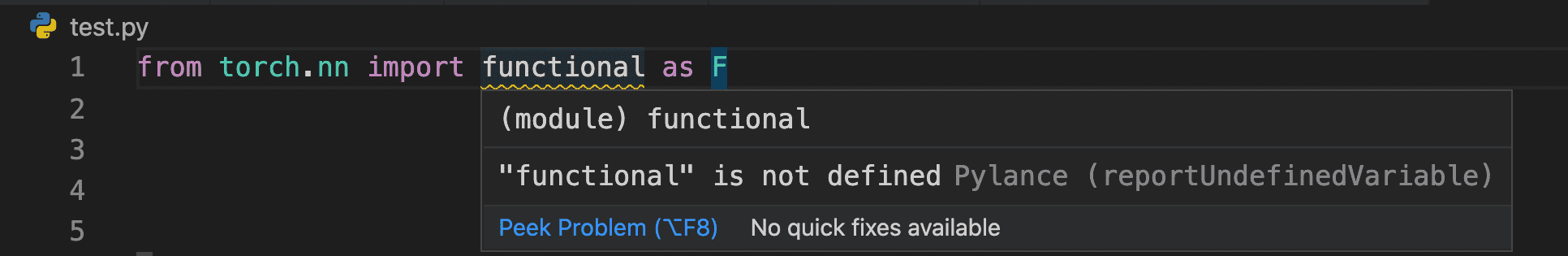 False positive reportUndefinedVariable · Issue #417 · microsoft/pylance-release · GitHub