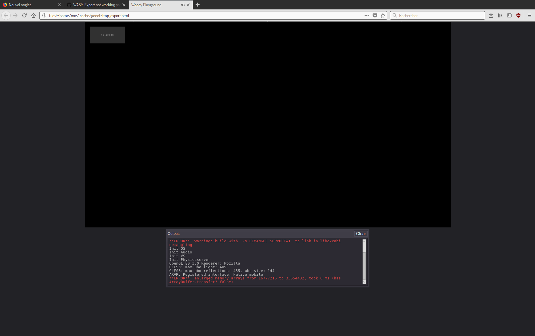 WASM Export not working properly · Issue #15717 · godotengine/godot · GitHub