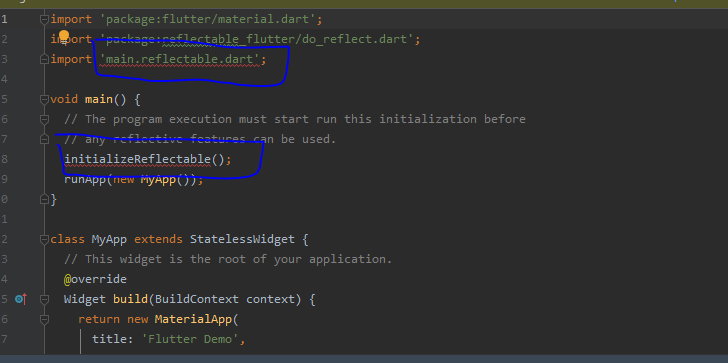 Function is not found initializeReflectable() and the file 'main.reflectable.dart' · Issue #5 ...