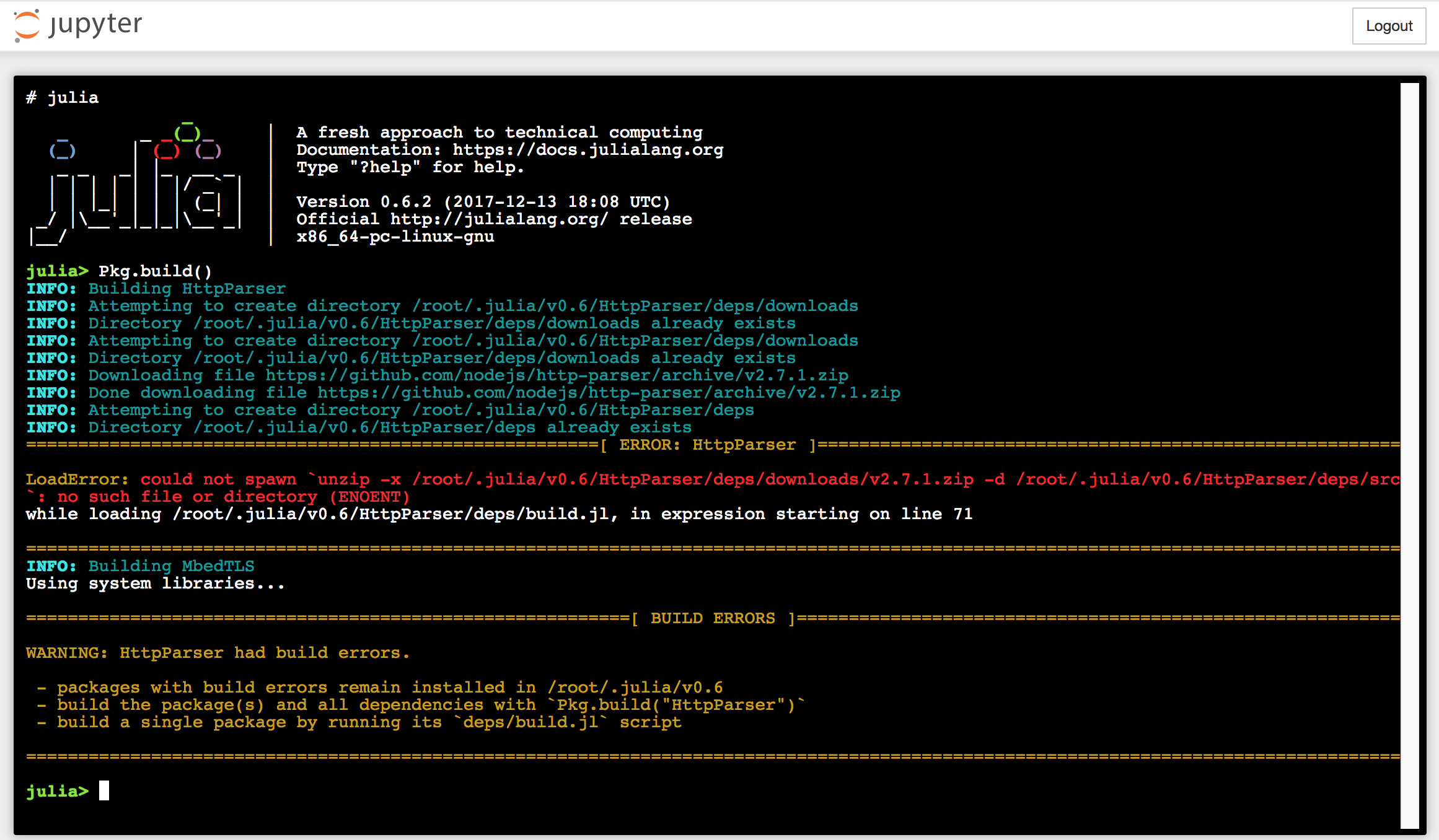 Parser Build Errors Loaderror Parser Not Properly Installed · Issue 25888 