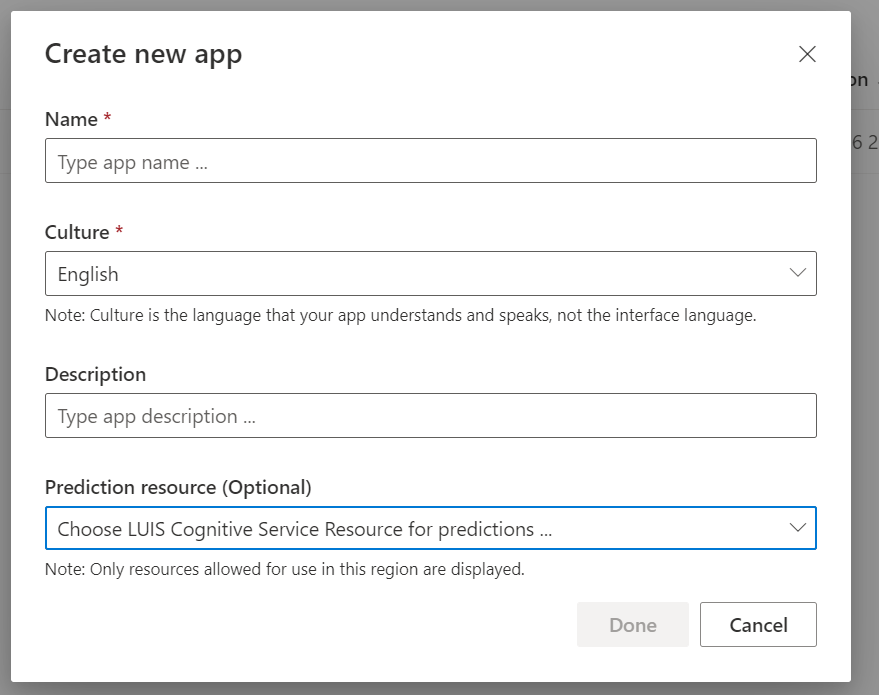 LUIS app creation UI has changed, instructions do not match UI · Issue #51 · MicrosoftDocs/mixed ...