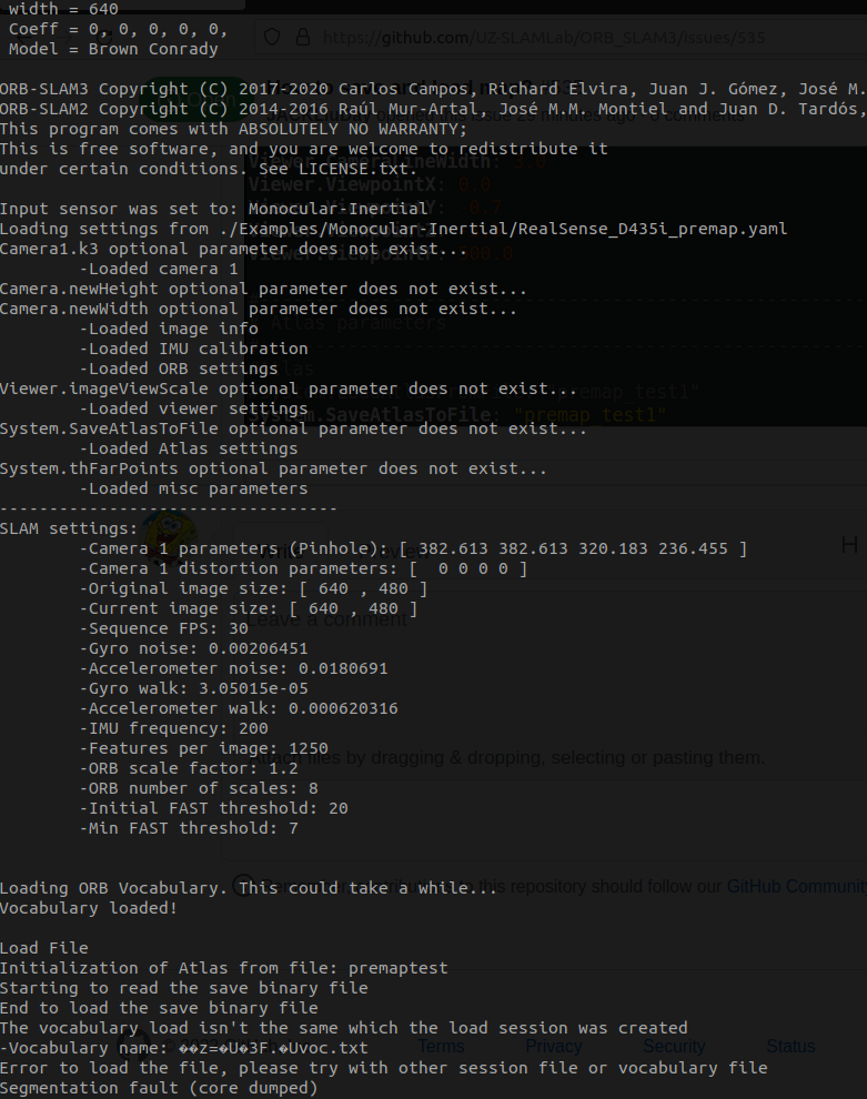 How to save and load map? · Issue #535 · UZ-SLAMLab/ORB_SLAM3 · GitHub