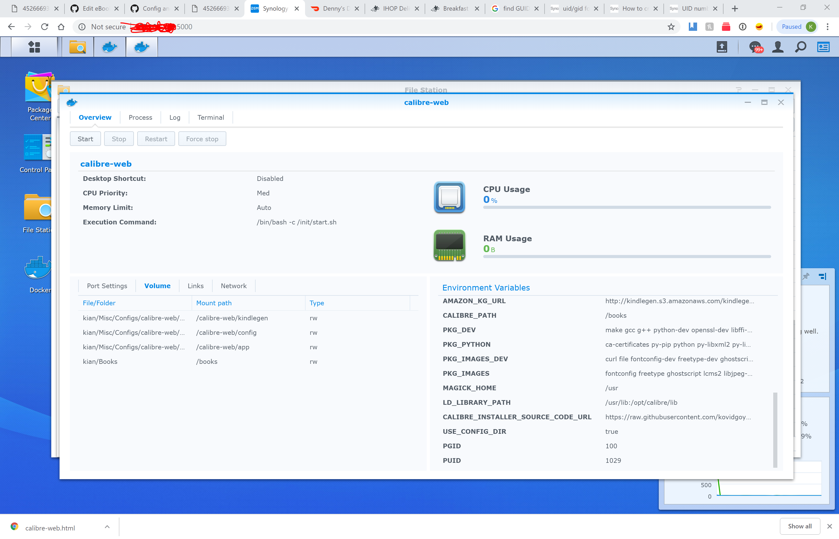 Config and App folder are empty after container run. · Issue #35 · Technosoft2000/docker-calibre ...