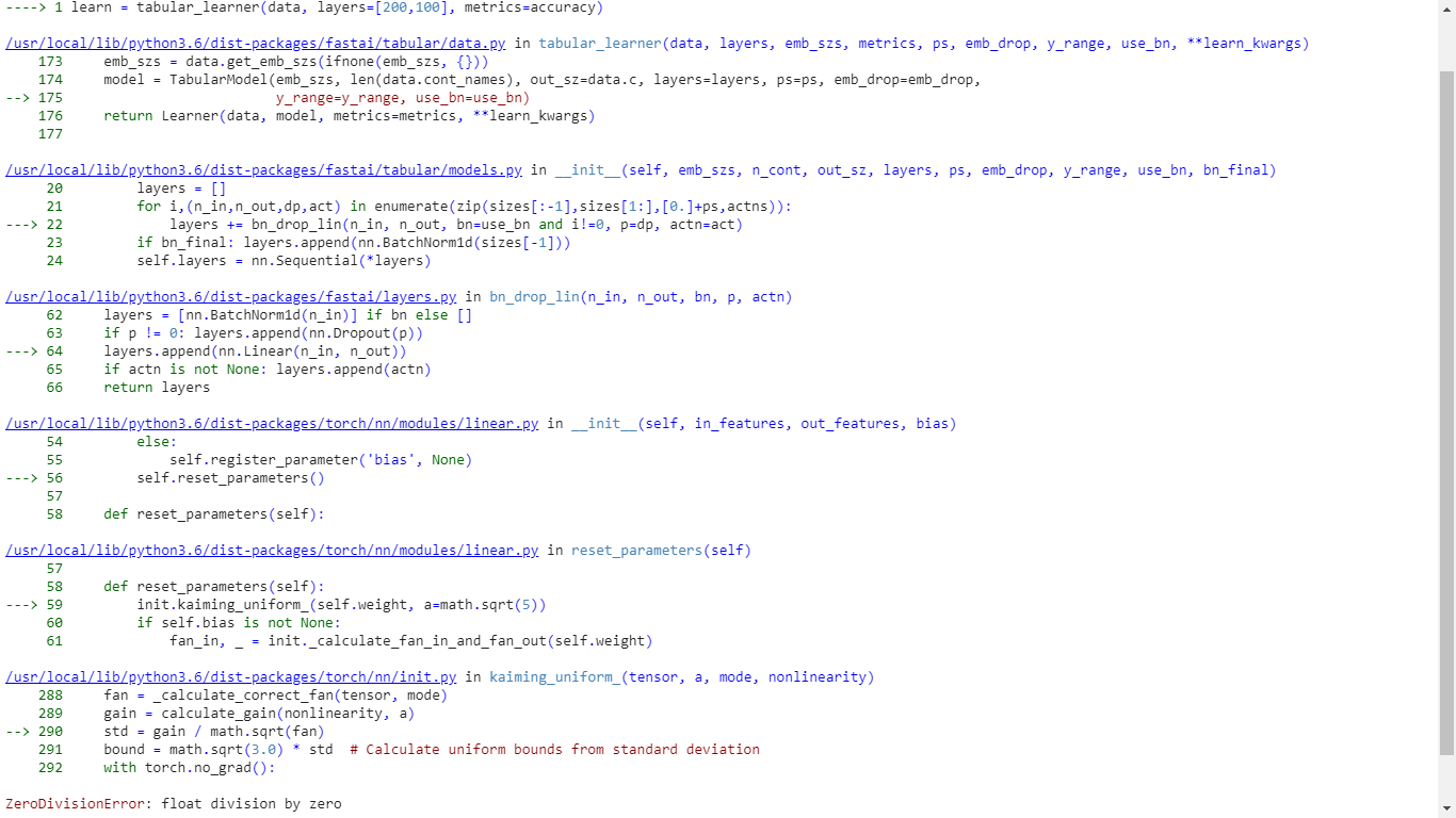 ZeroDivisionError: division by zero in fastprogress when I run learn.fit · Issue #860 · fastai ...
