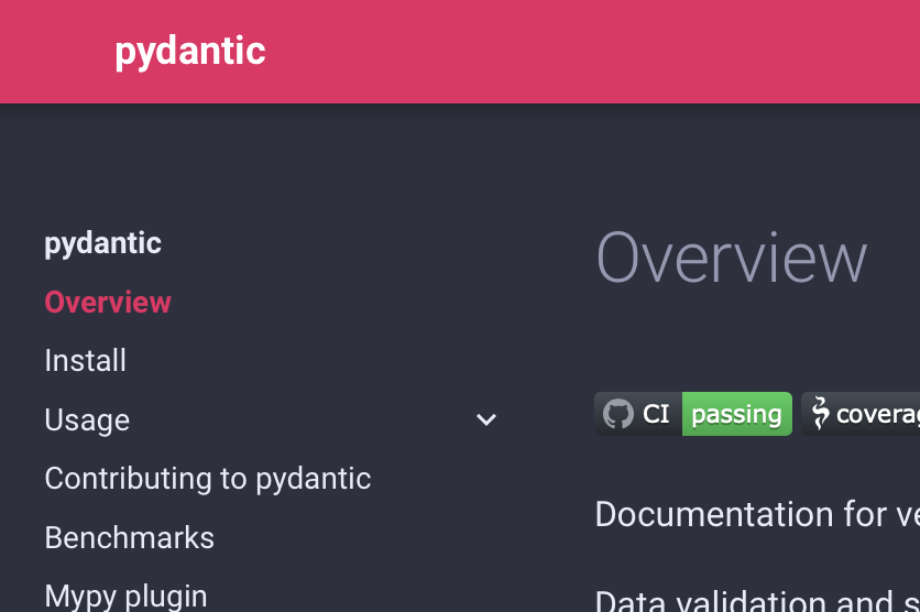 Usage section is not expanded in the online documentation [Safari] · Issue #3592 · pydantic ...