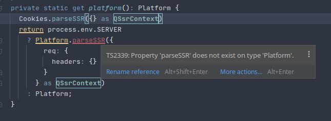 Typescript Missing Definition For Platformparsessr · Issue 8209 · Quasarframeworkquasar 