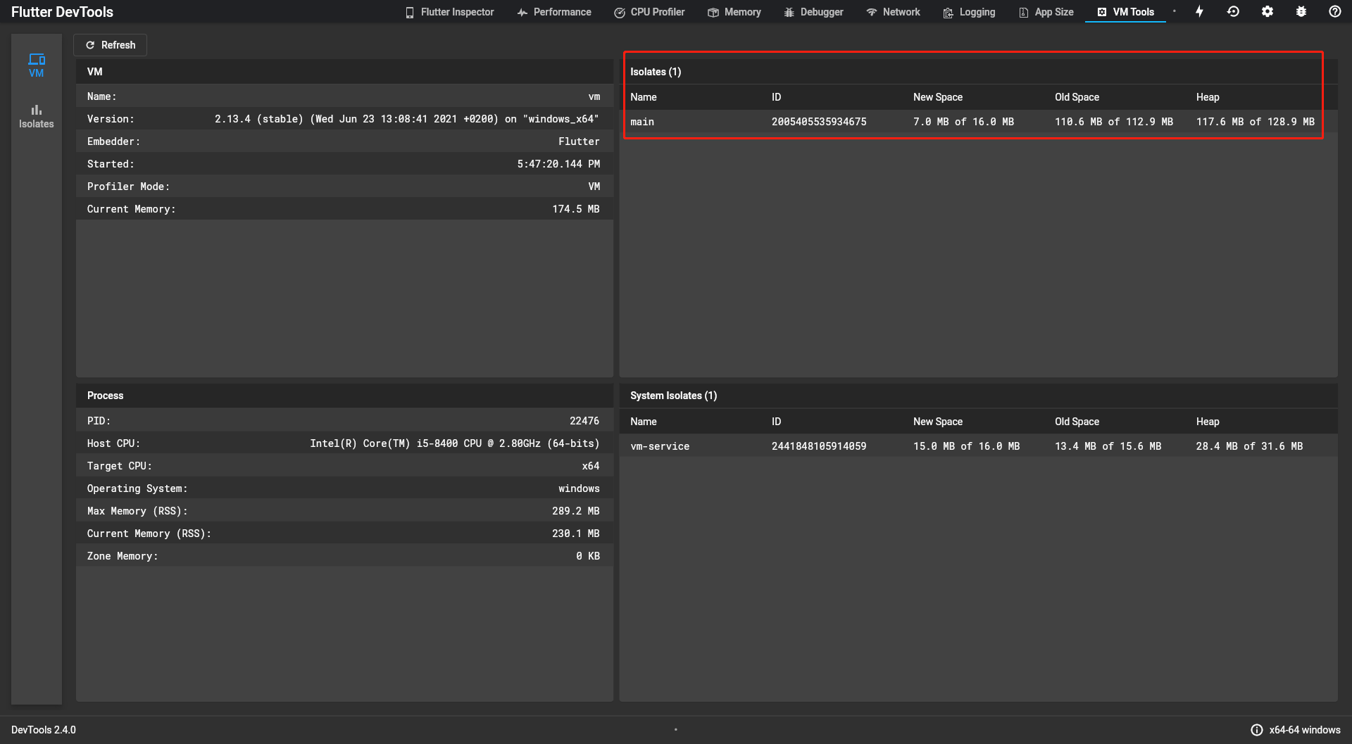 [desktop] Isolate task causes high CPU usage · Issue #85745 · flutter/flutter · GitHub