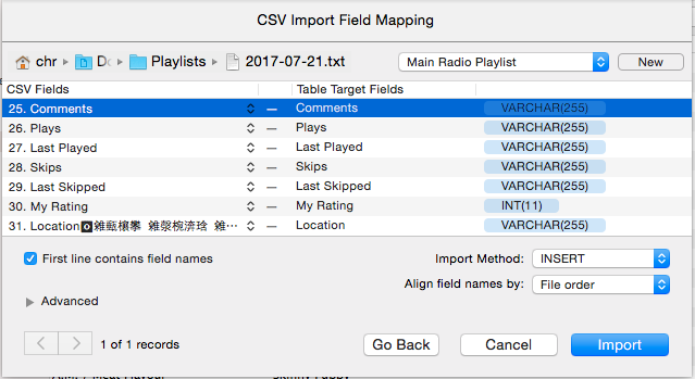 Import chokes on UTF-16 CSV files · Issue #2860 · sequelpro/sequelpro · GitHub