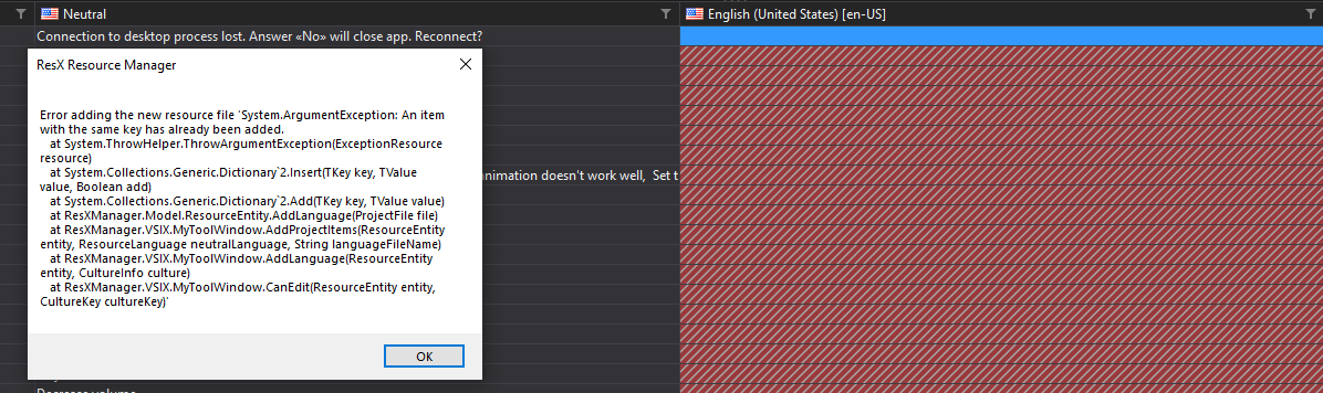Does not match columns correctly · Issue #336 · dotnet/ResXResourceManager · GitHub
