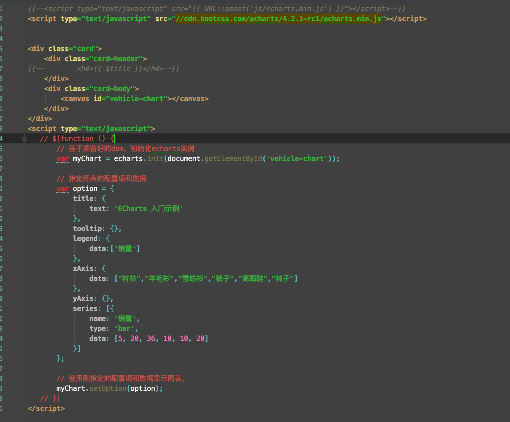 引入echarts调用报错echarts Is Not Defined · Issue 5162 · Z Songlaravel Admin · Github