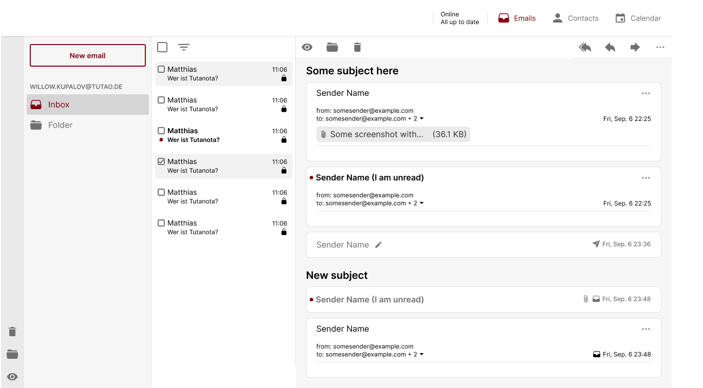 Multi-select indicator & select all · Issue #5301 · tutao/tutanota · GitHub
