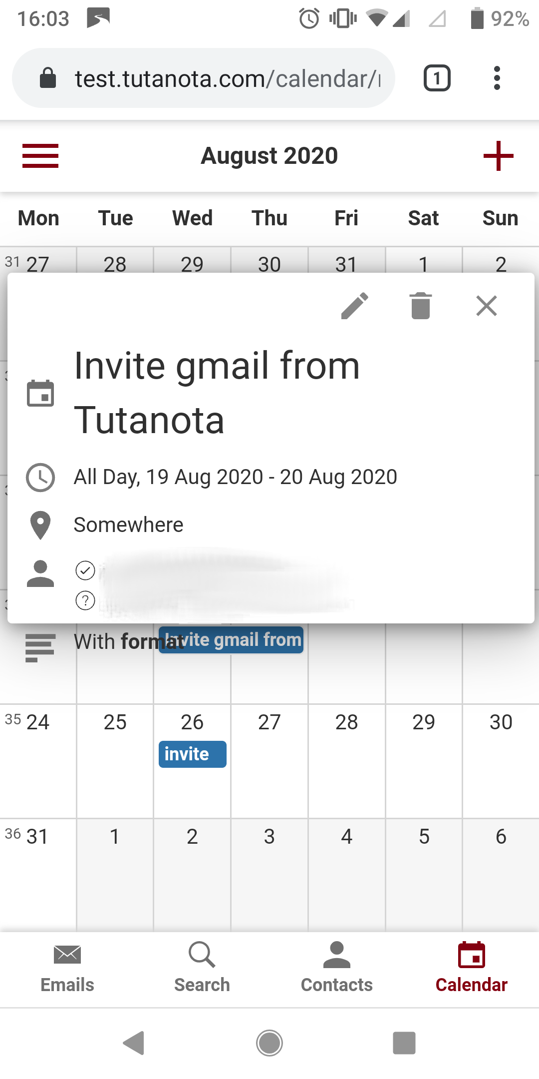Sending/receiving calendar invitations · Issue #1355 · tutao/tutanota · GitHub