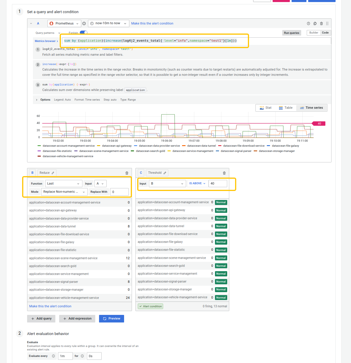 Alert firing/registering when threshold is not met · Issue #67079 · grafana/grafana · GitHub