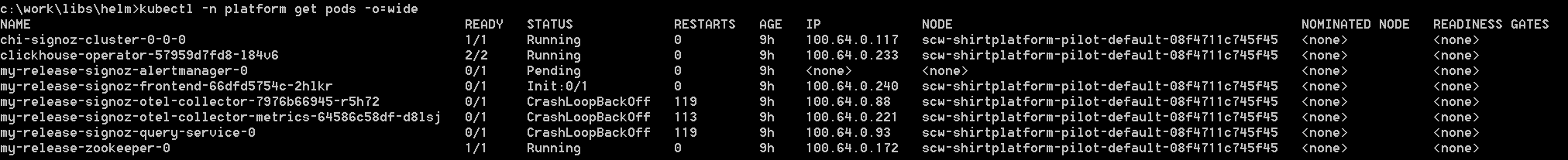 Version 0.2.1: QueryService not starts because of authentication issue ...