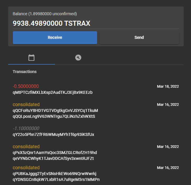 Bug: After sending the transaction history is not sorted correctly · Issue #89 · block-core ...