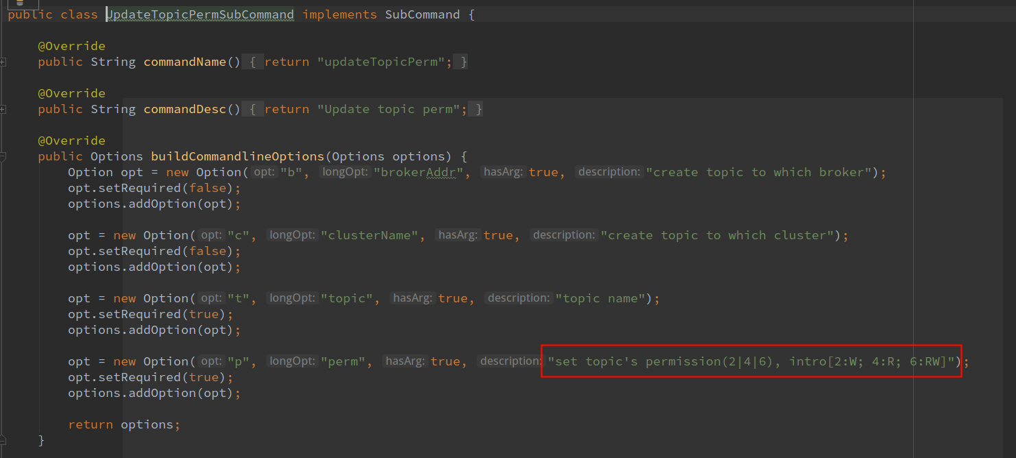 Inconsistency Of Permission Code · Issue 2455 · Apache Rocketmq · Github