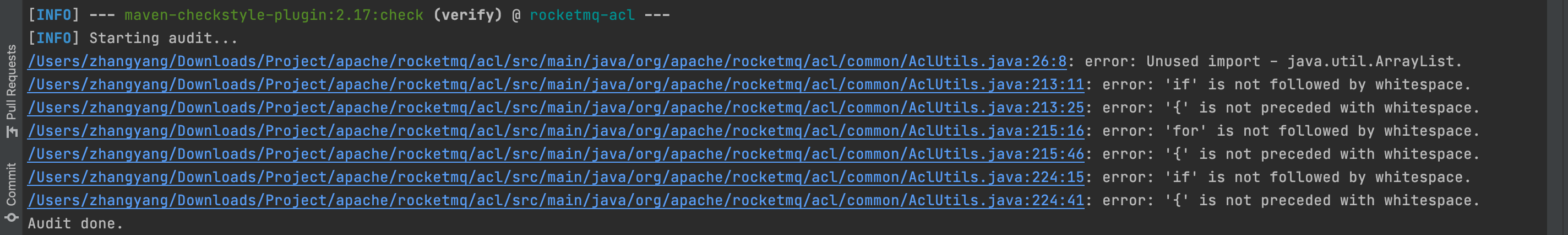 [Format] Fix formatting errors · Issue #3379 · apache/rocketmq · GitHub