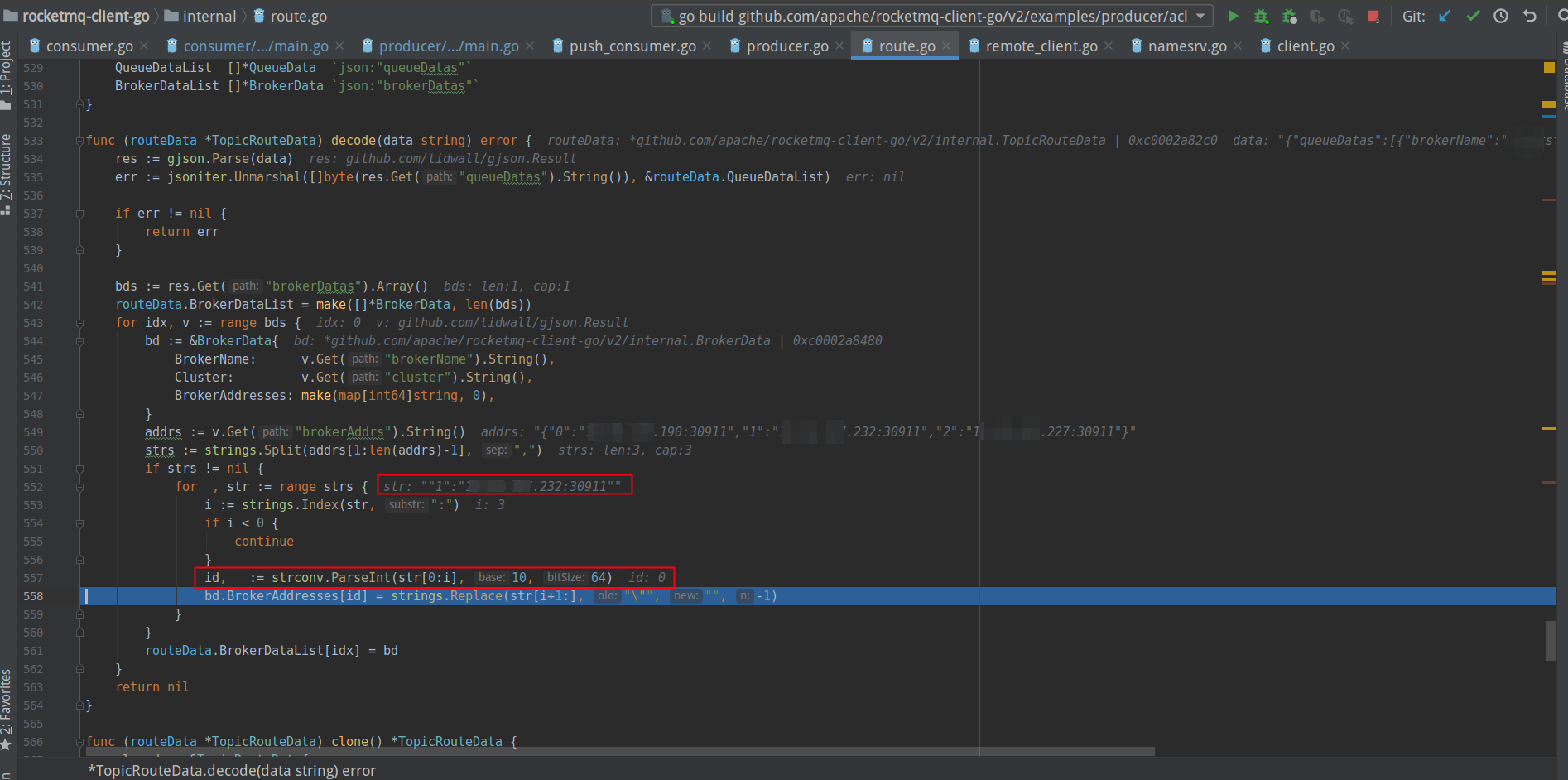 [route] Decode Bug · Issue 733 · Apache Rocketmq Client Go · Github