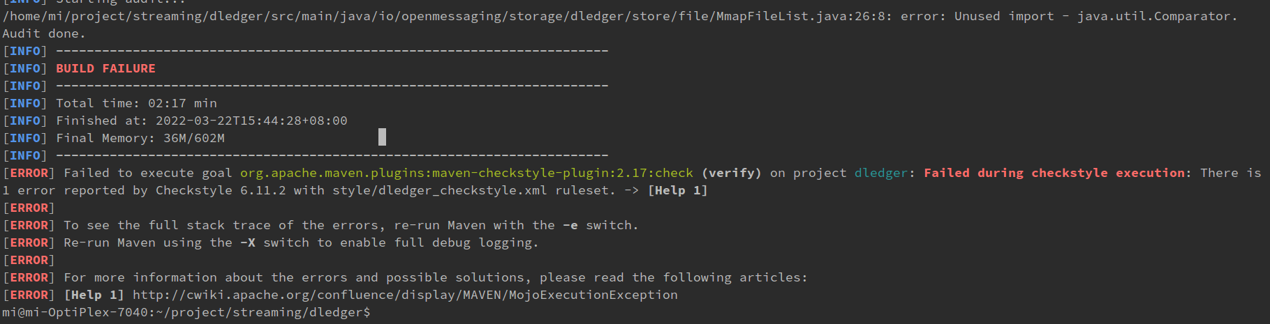 fix check style error · Issue #120 · openmessaging/dledger · GitHub