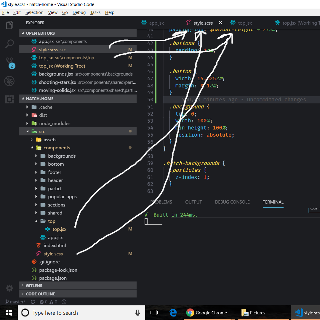 Show SCM status of files in the editor title · Issue #48644 · microsoft/vscode · GitHub