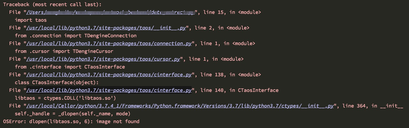python3 "import taos" report error · Issue #3140 · taosdata/TDengine · GitHub