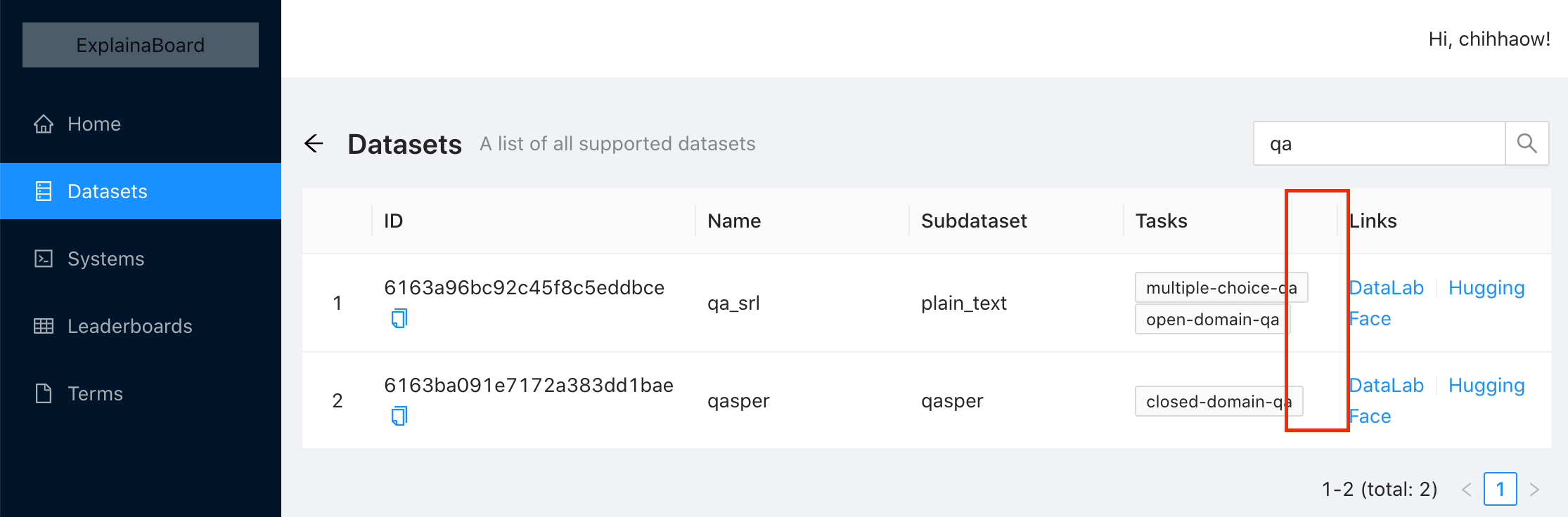 User Story: Create leaderboard for MetaphorQA (April 26) · Issue #122 · neulab/explainaboard_web ...