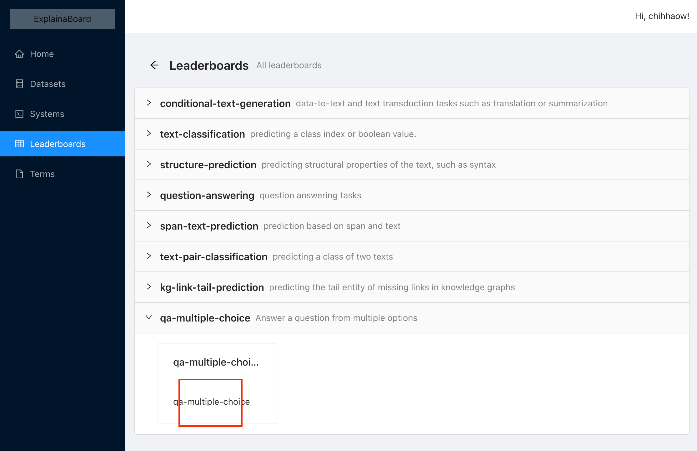 User Story: Create leaderboard for MetaphorQA (April 26) · Issue #122 · neulab/explainaboard_web ...