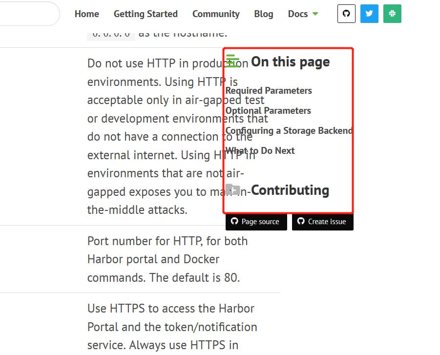 Page occlusion · Issue #262 · goharbor/website · GitHub