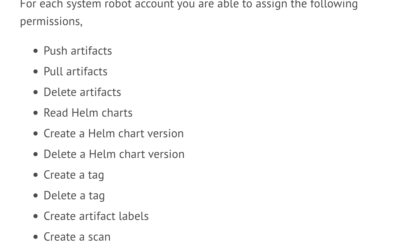 Updates for robot account · Issue #297 · goharbor/website · GitHub