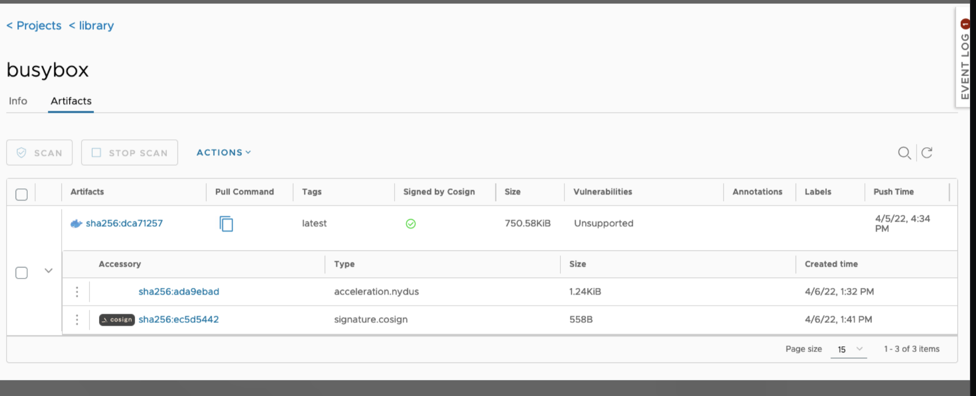 Highlight affiliations for artifacts and their accessories · Issue #16655 · goharbor/harbor · GitHub