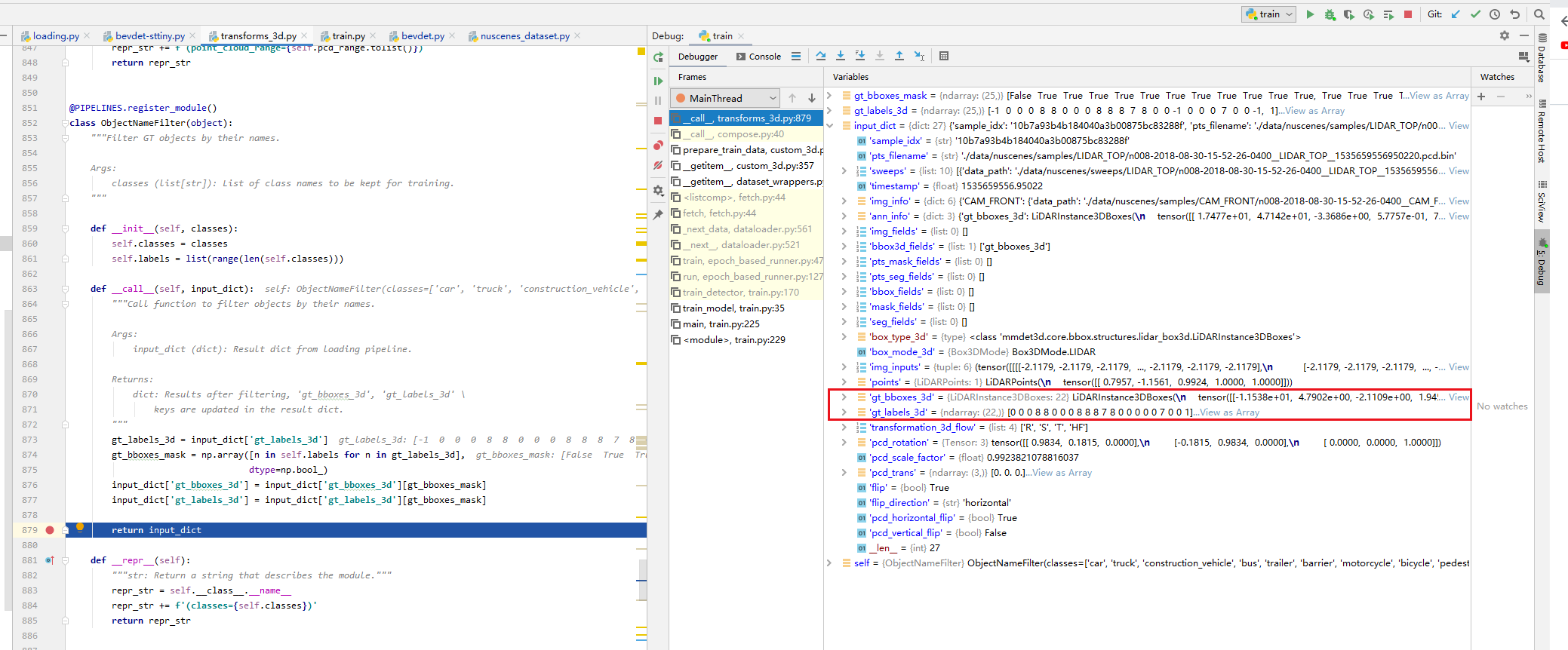 I found the gt_bbox sending to the forward_train function is flipped compared to the gt_bbox in ...