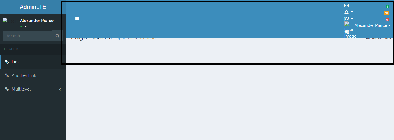 error on nav right header · Issue #1930 · ColorlibHQ/AdminLTE · GitHub
