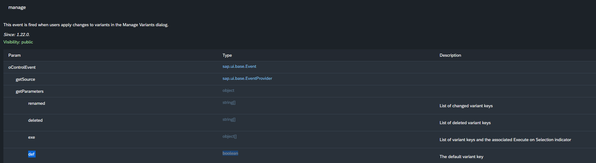 Documentation P Variants Variantmanagement Wrong Data Type · Issue 3436 · Sap
