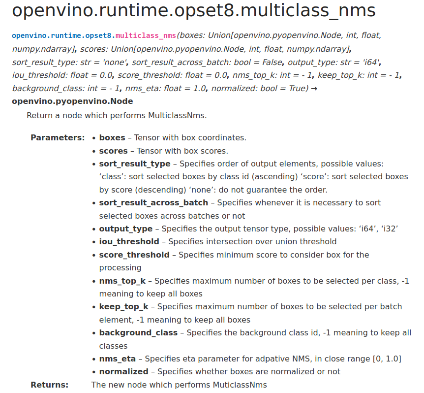 How To Use Multiclassnms · Issue 11921 · Openvinotoolkitopenvino · Github 6132