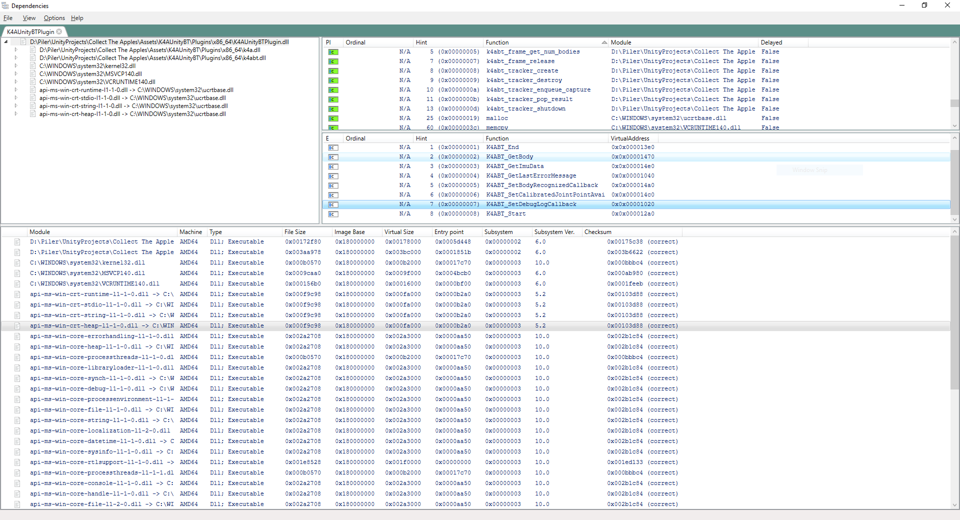 DllNotFoundException: K4AUnityBTPlugin · Issue #34 · satoshi-maemoto/Azure-Kinect-Unity-Body ...