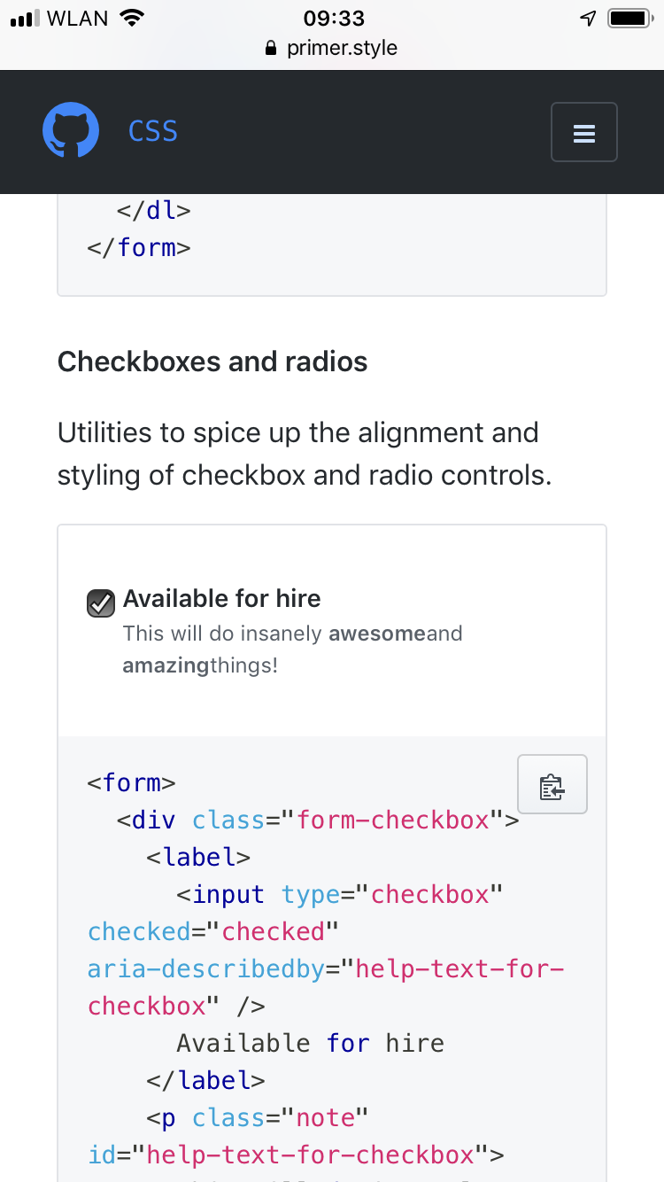 Checkboxes and radio inputs are displaced in iOS Safari · Issue #882 · primer/css · GitHub