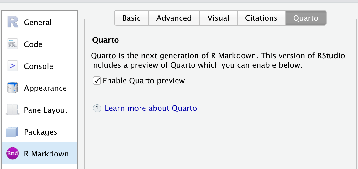 Quarto version not displayed in Global Options if using bundled binary · Issue #11044 · rstudio ...