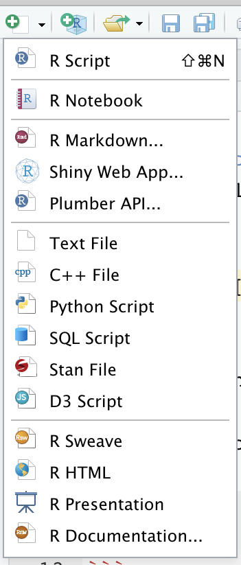 Separator lines are missing from the IDE Toolbar's New File menu on ...