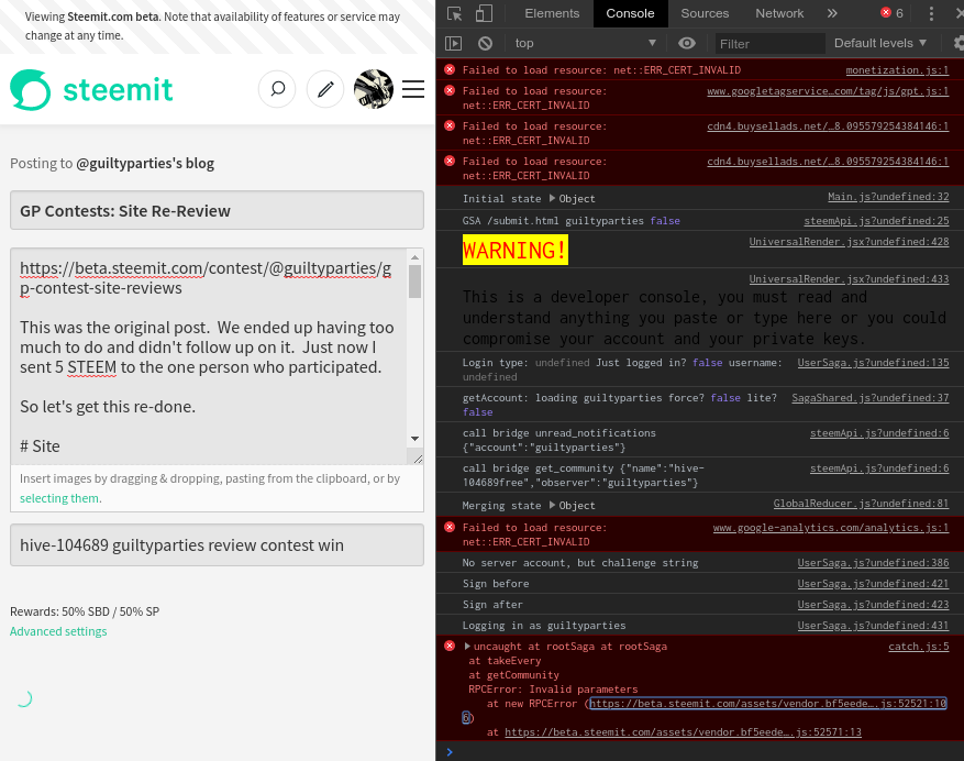 Lack of error when attempting posting to blog through set community with hive tag · Issue #3673 ...
