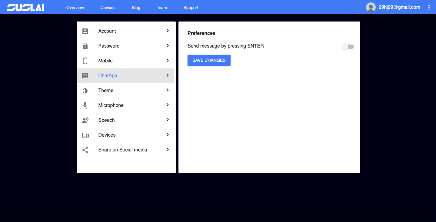 Open snackbar when Setting is Saved · Issue #2074 · fossasia/susi.ai ...