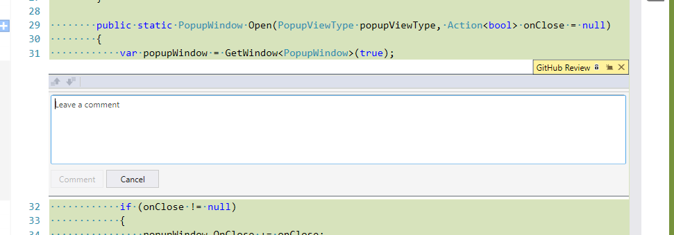 Comments added to a line in diff are not displaying in VS · Issue #1149 · github/VisualStudio ...