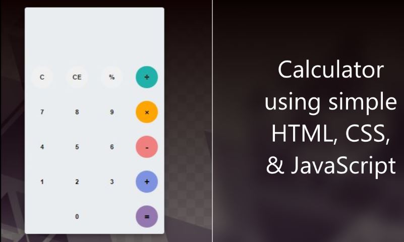 GitHub - Millsjr/Web_Calculator: This is a Calculator using HTML,CSS as ...