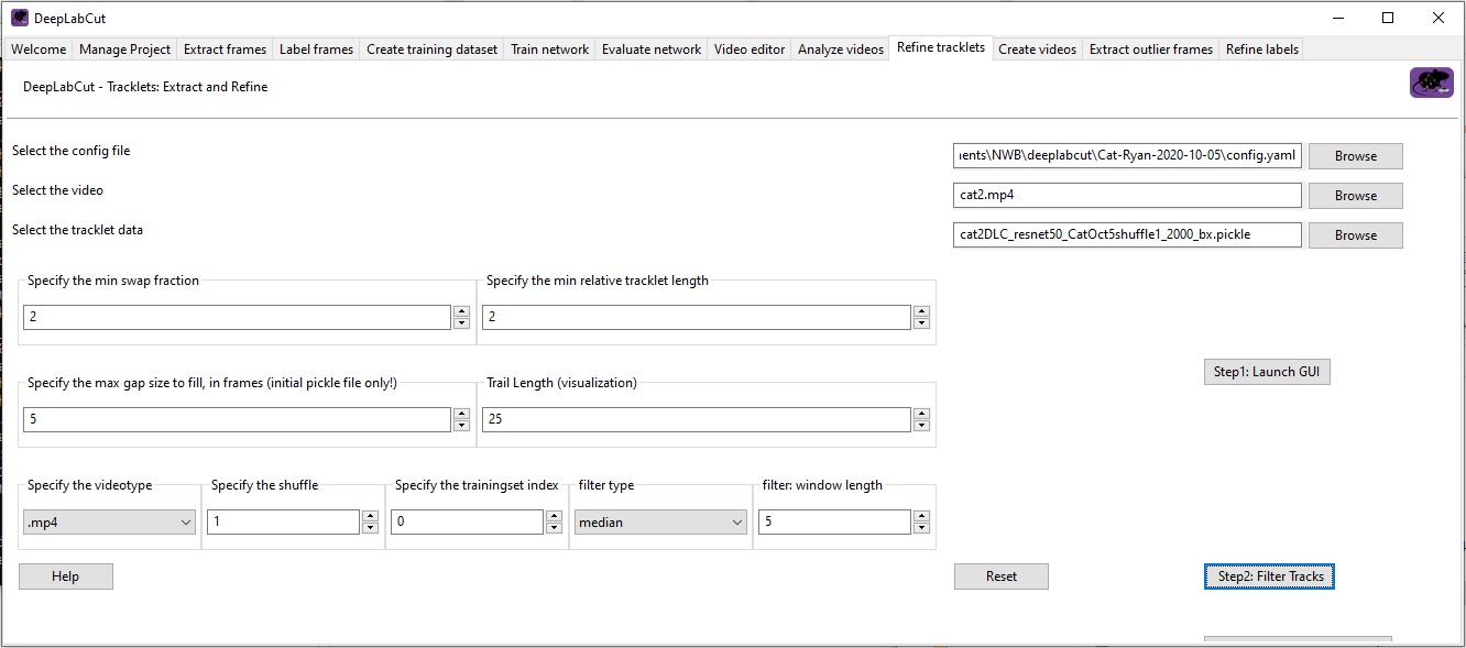 Unable to extract/refine tracklets, output h5 file contains all nan · Issue #949 · DeepLabCut ...