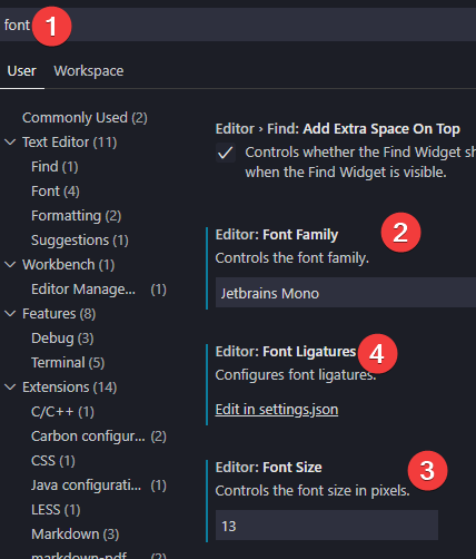 Use 'JetBrains Mono' as standard font. · Issue #88920 · microsoft ...