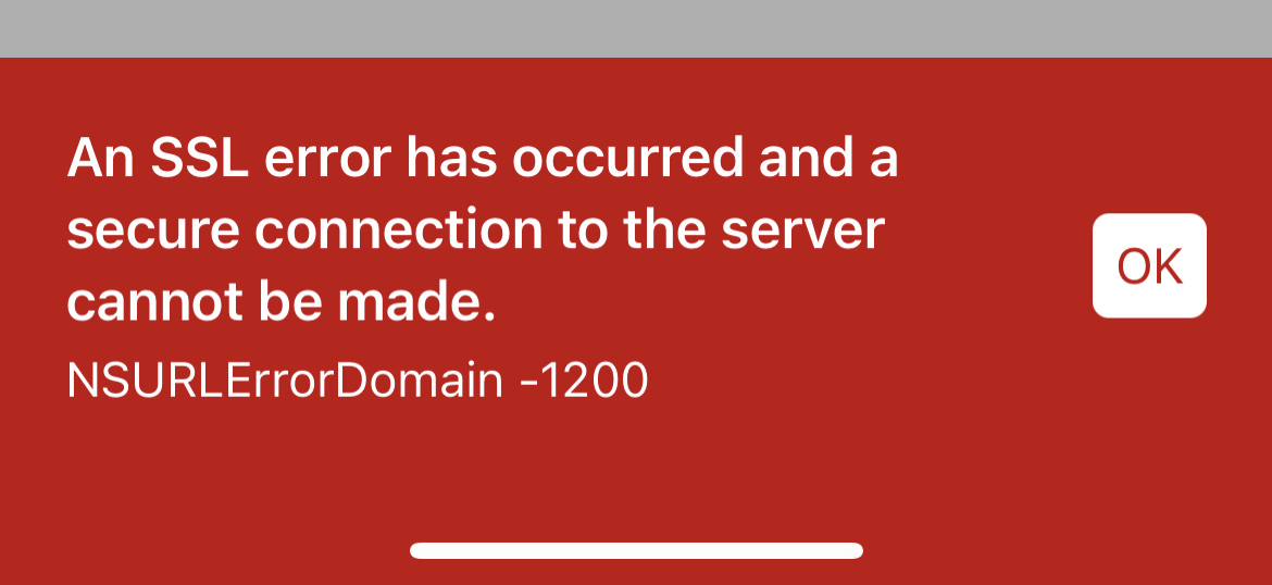 NSURLErrorDomain - 1200 · Issue #2353 · home-assistant/iOS · GitHub