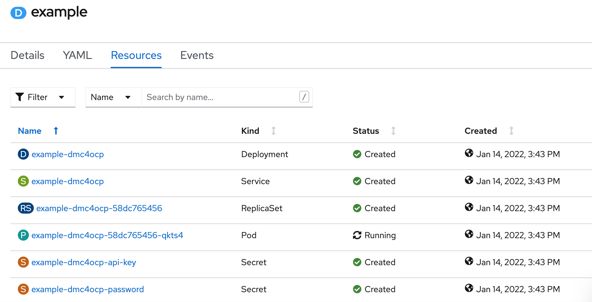 Question: about OCP console, Why ``route `` can't be shown in resources ...