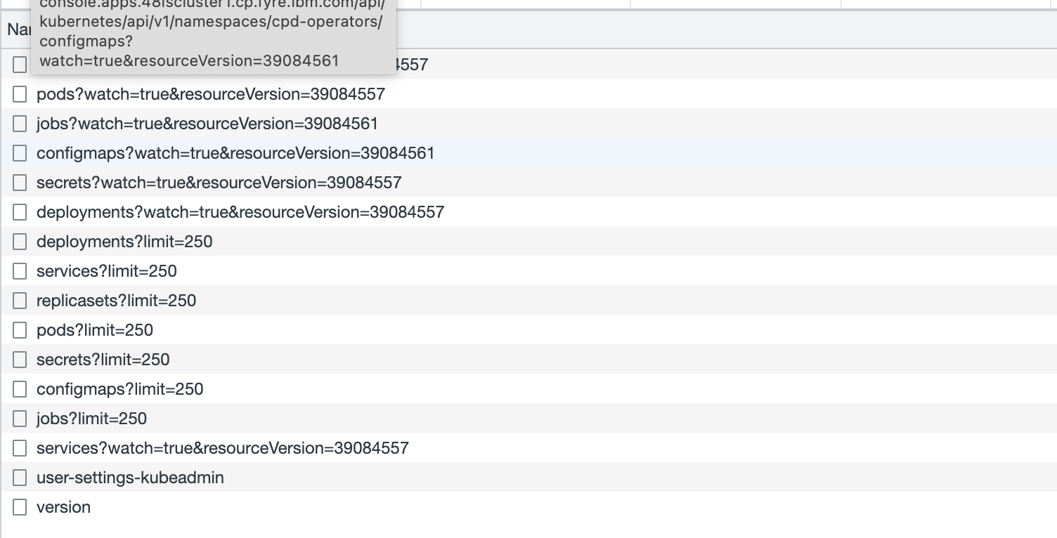 Question: about OCP console, Why ``route `` can't be shown in resources ...