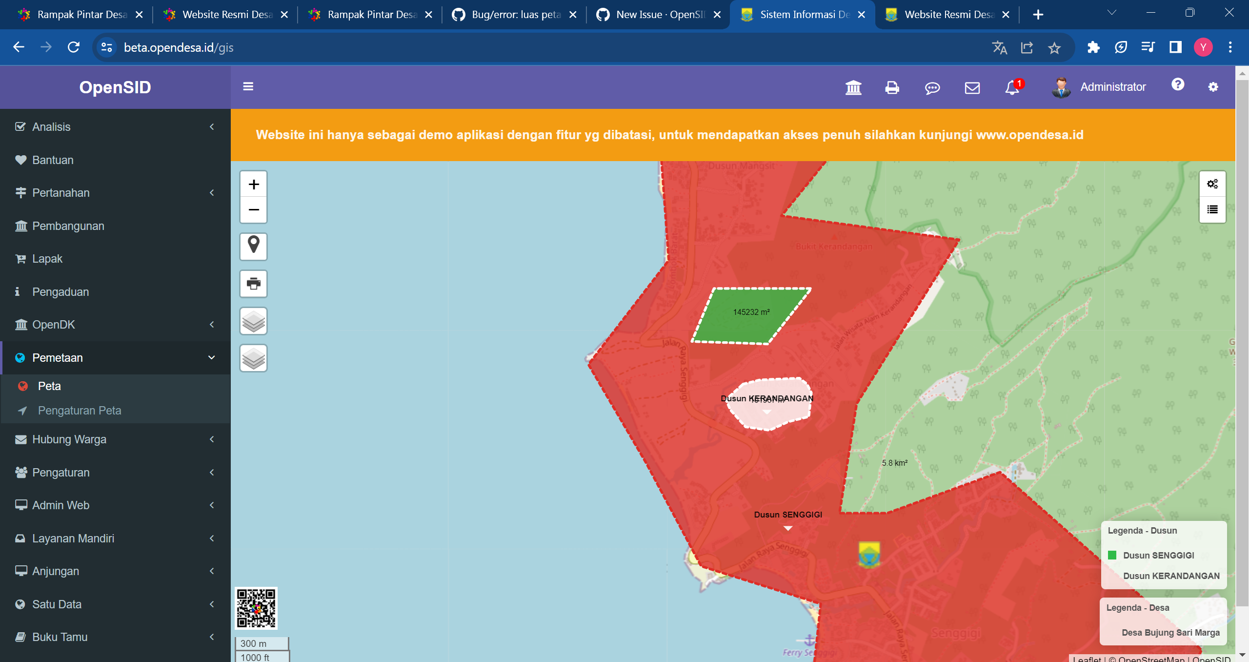 Bug/error: Luas wilayah peta tidak tampil di halaman peta (halaman depan) · Issue #6996 ...