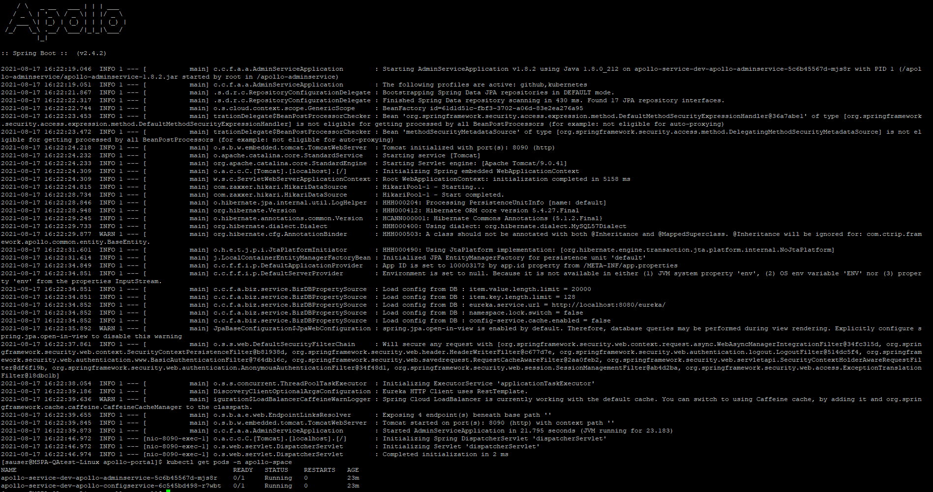 使用helm部署，log没有异常，但ready总是处于0/1的状态 · Issue #3901 · apolloconfig/apollo · GitHub